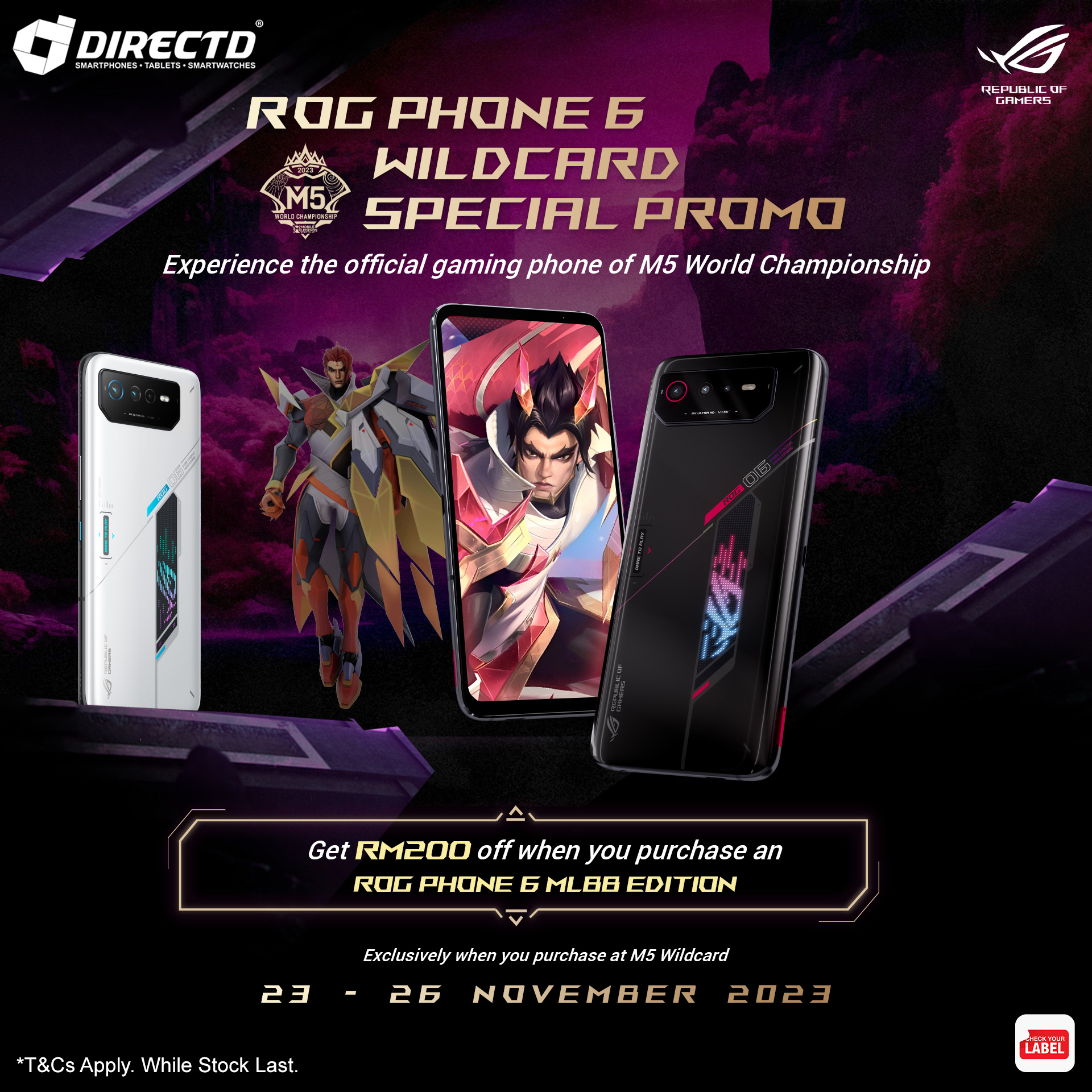 MLBB M5 World Championship 2023 choose ROG Phone 6 as the Official ...