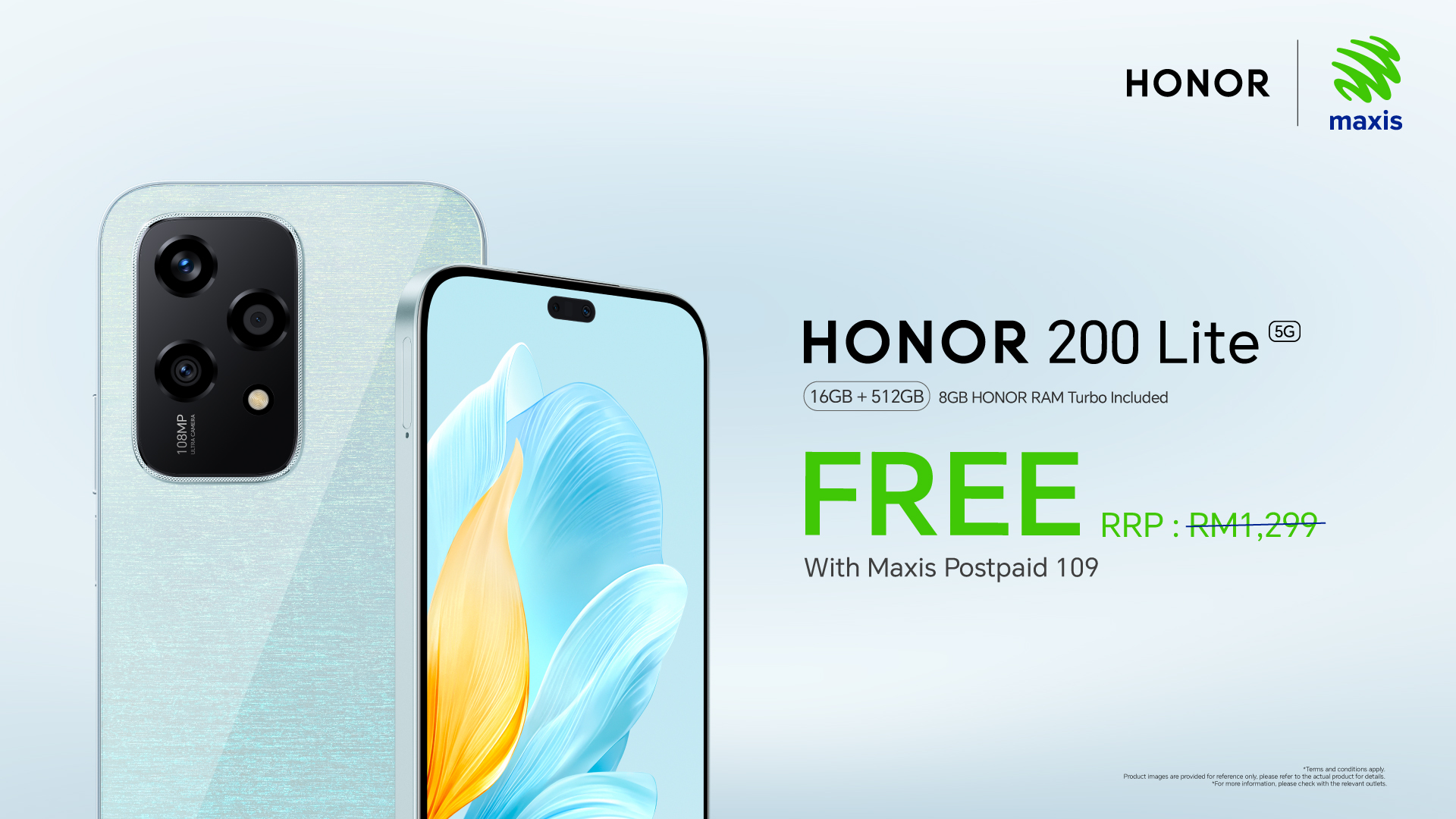 Get HONOR 200 Lite for FREE with Maxis Postpaid Plan, Saving RM1,299! - DMedia Channel