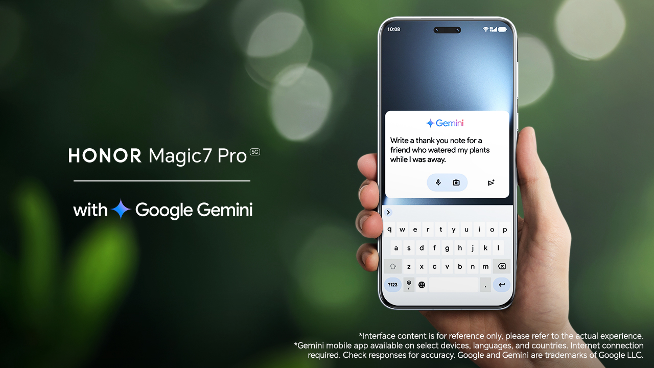 HONOR collabs with Google, Bring Gemini AI Experiences to Latest ...