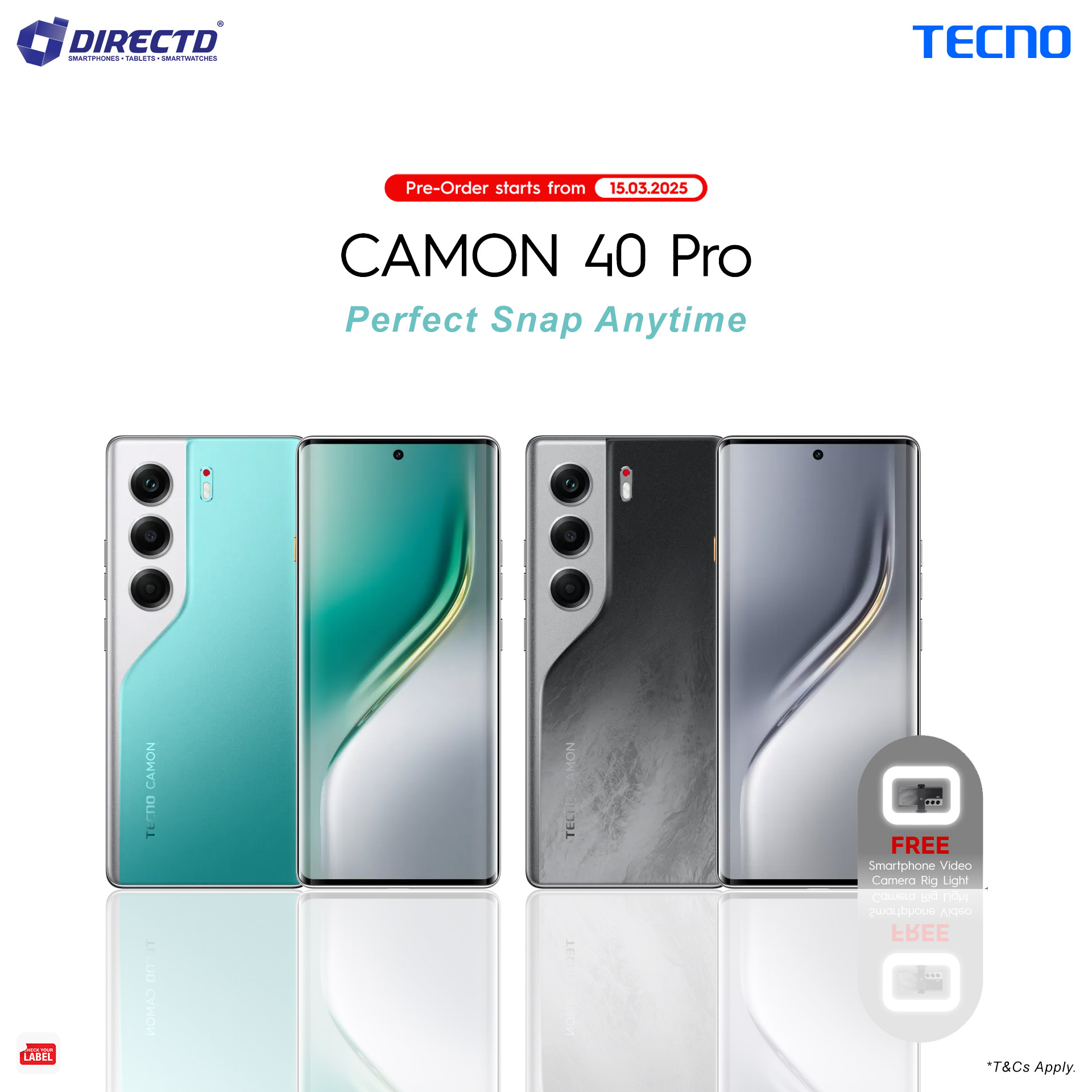 Tecno Camon 40 Pro Kini Tiba di Pasaran Malaysia - DMedia Channel