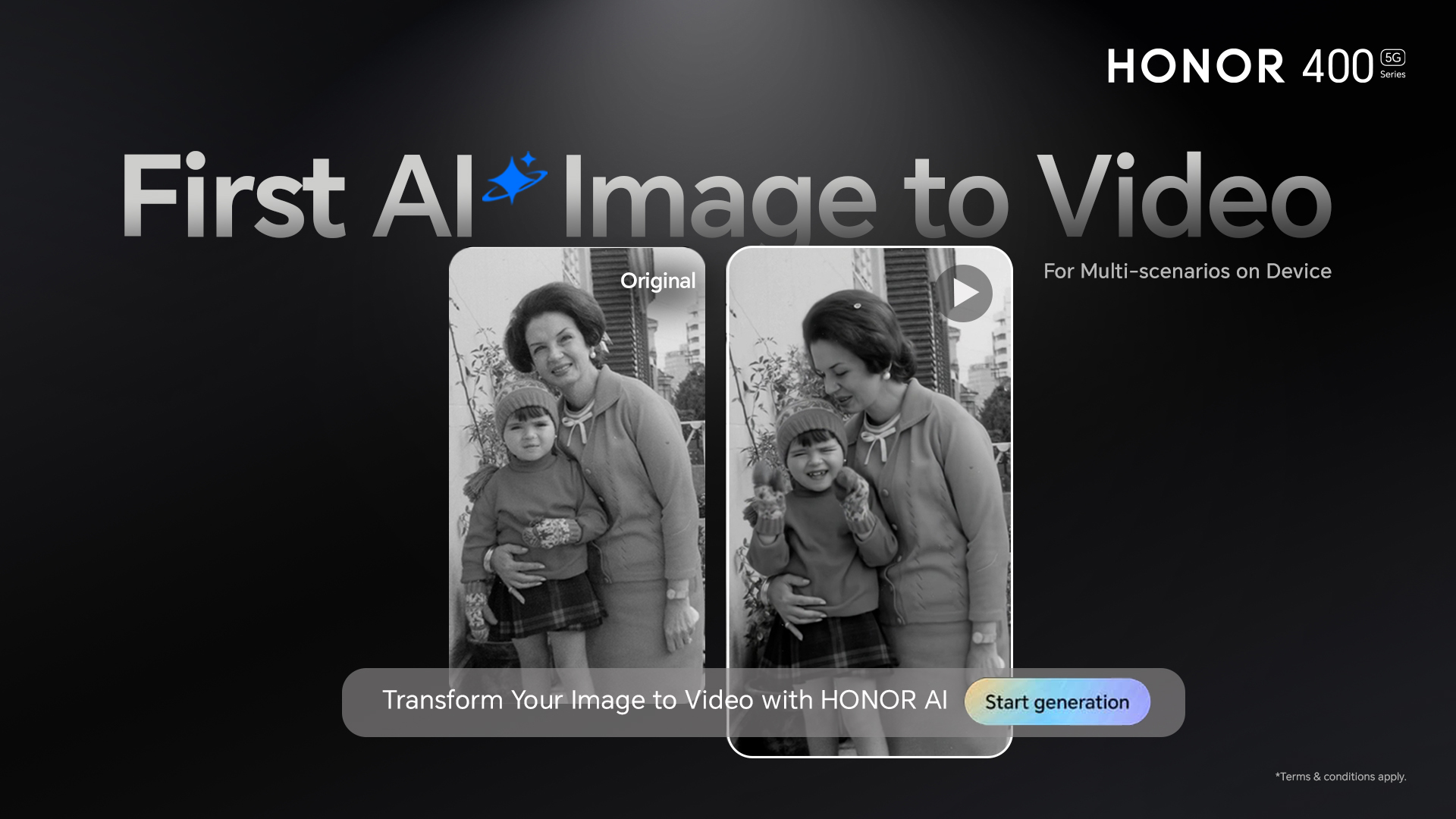 HONOR 400 Series: Revolutionizing Memories with AI Image to Video ...