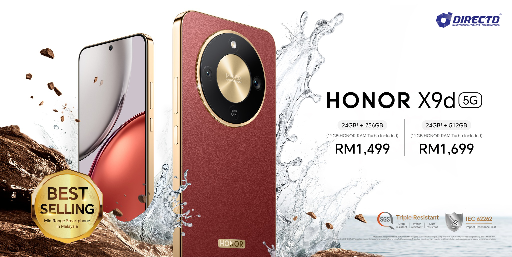 Unveiling the HONOR X9d 5G: Now with Triple-Resistant Durability ...